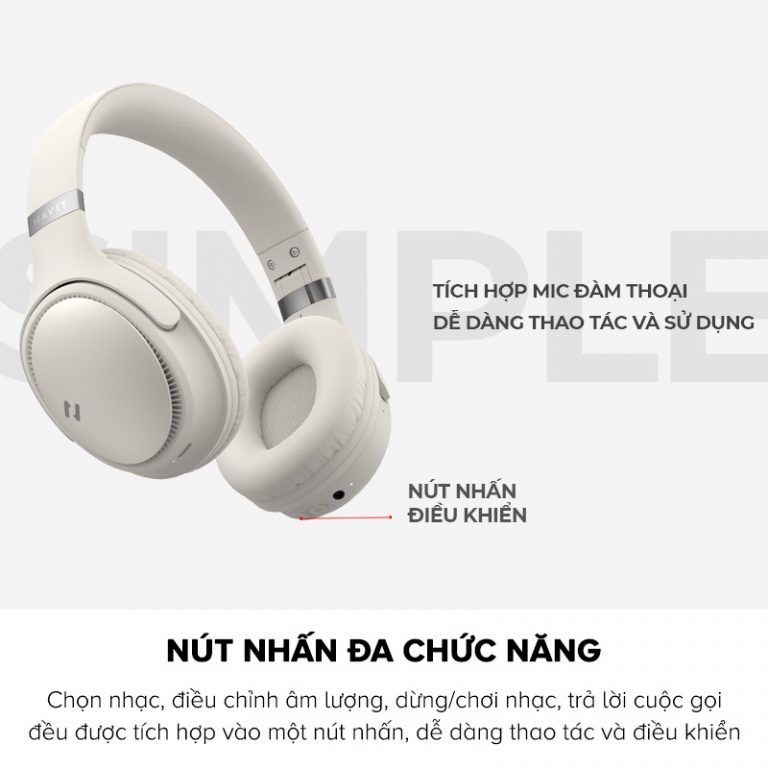 Tai Nghe Bluetooth Headphone HAVIT H630BT, Bluetooth 5.3