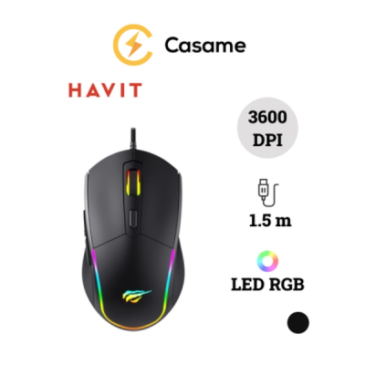 Chuột Gaming có dây Havit M79 RGB | Hàng chính hãng, BH 12 tháng